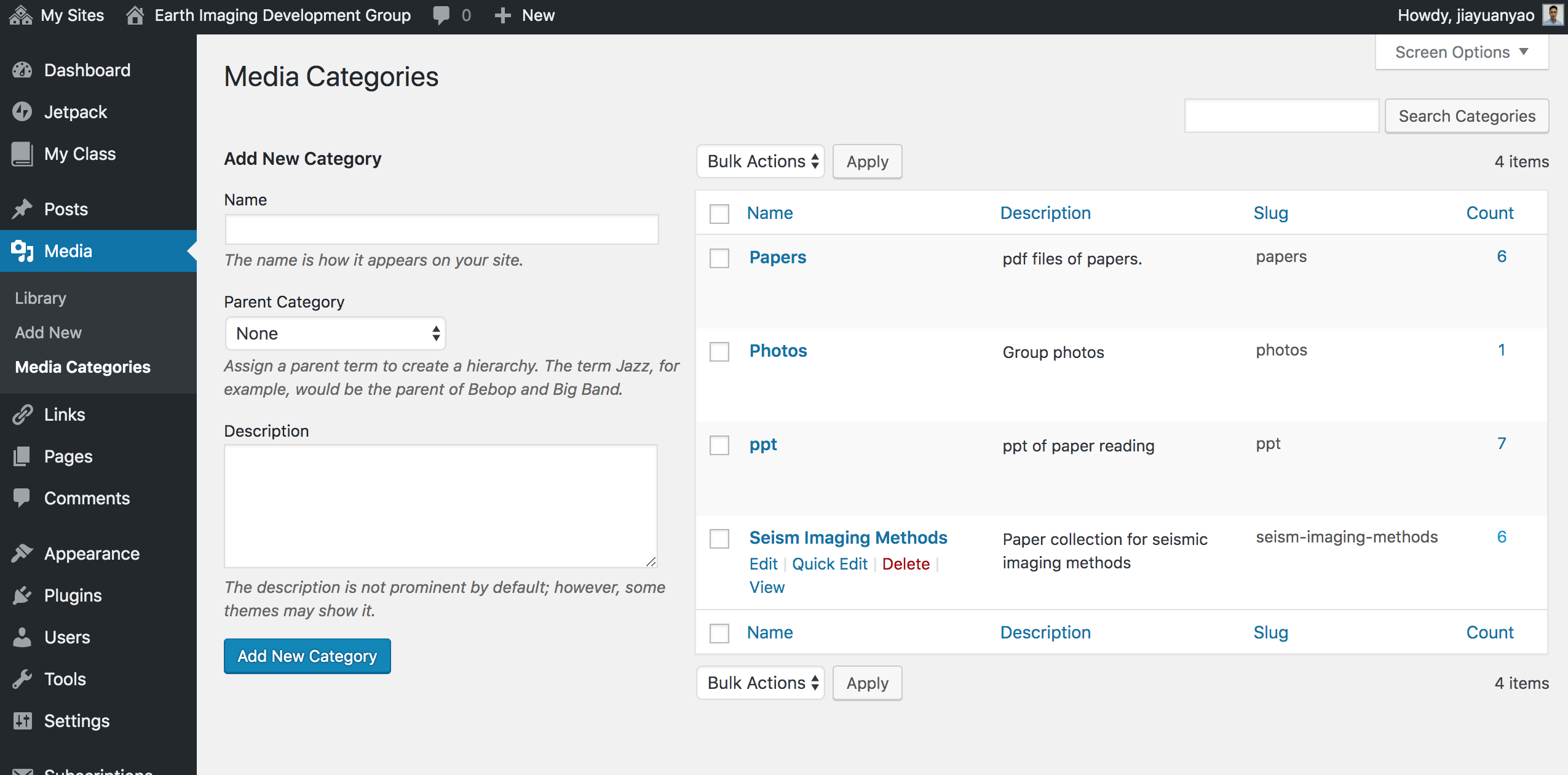 Groupmeeting Website Tutorial — MIG Documentation
